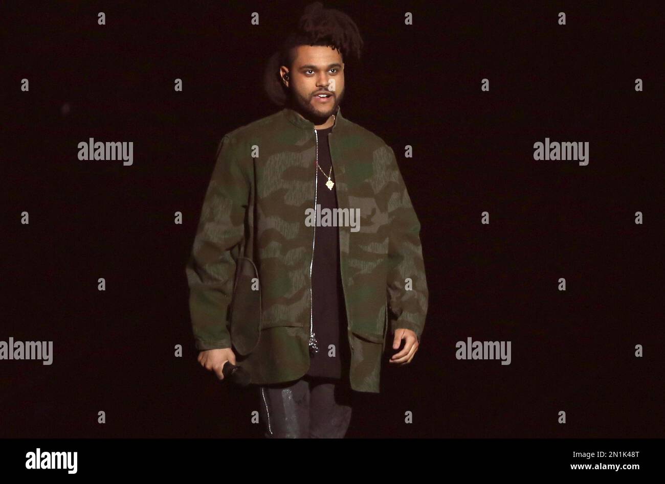 The Weeknd performs at the MTV Video Music Awards at the Microsoft ...