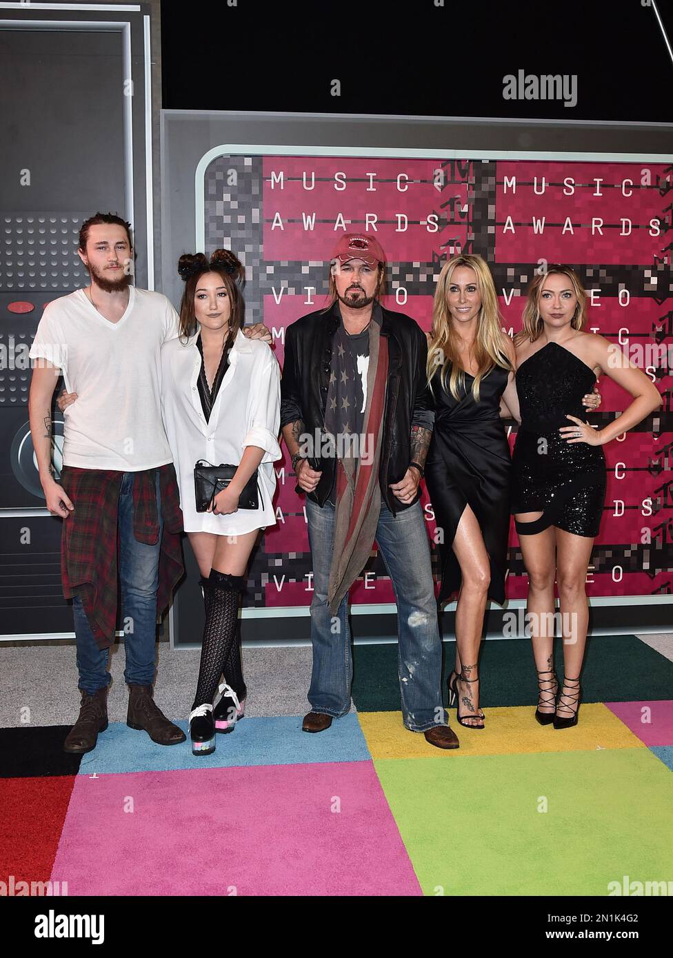 Braison Cyrus, from left, Tish Cyrus, Noah Cyrus, Billy Ray Cyrus and ...