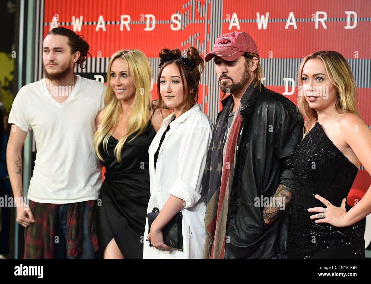 Braison Cyrus, from left, Tish Cyrus, Noah Cyrus, Billy Ray Cyrus and ...