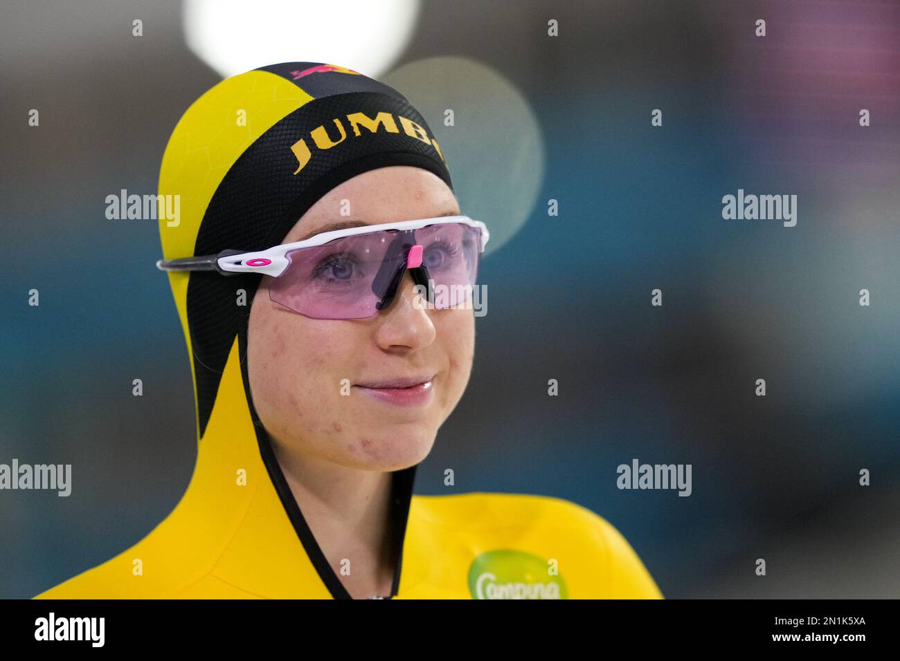 HEERENVEEN, NETHERLANDS - FEBRUARY 4: Merel Conijn of Team Jumbo Visma ...