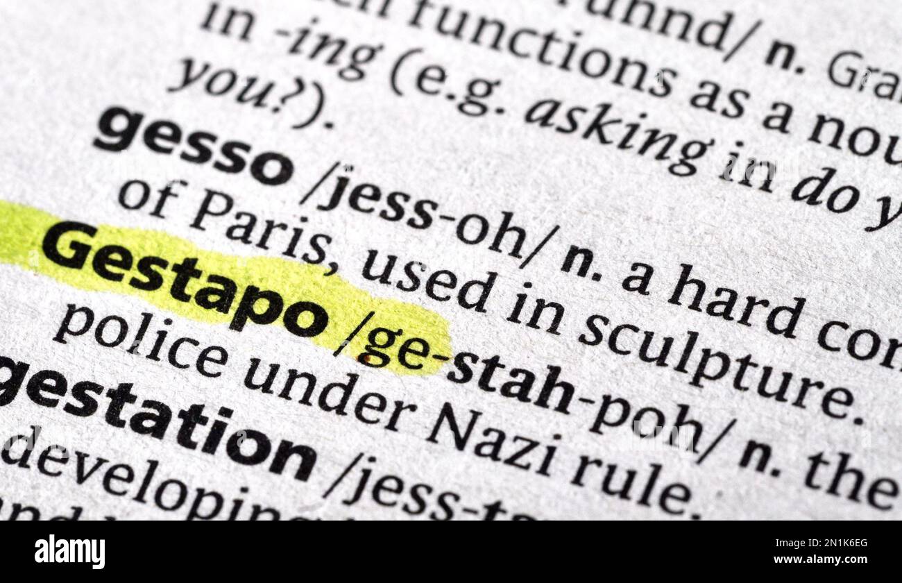 Gestapo hi-res stock photography and images - Alamy