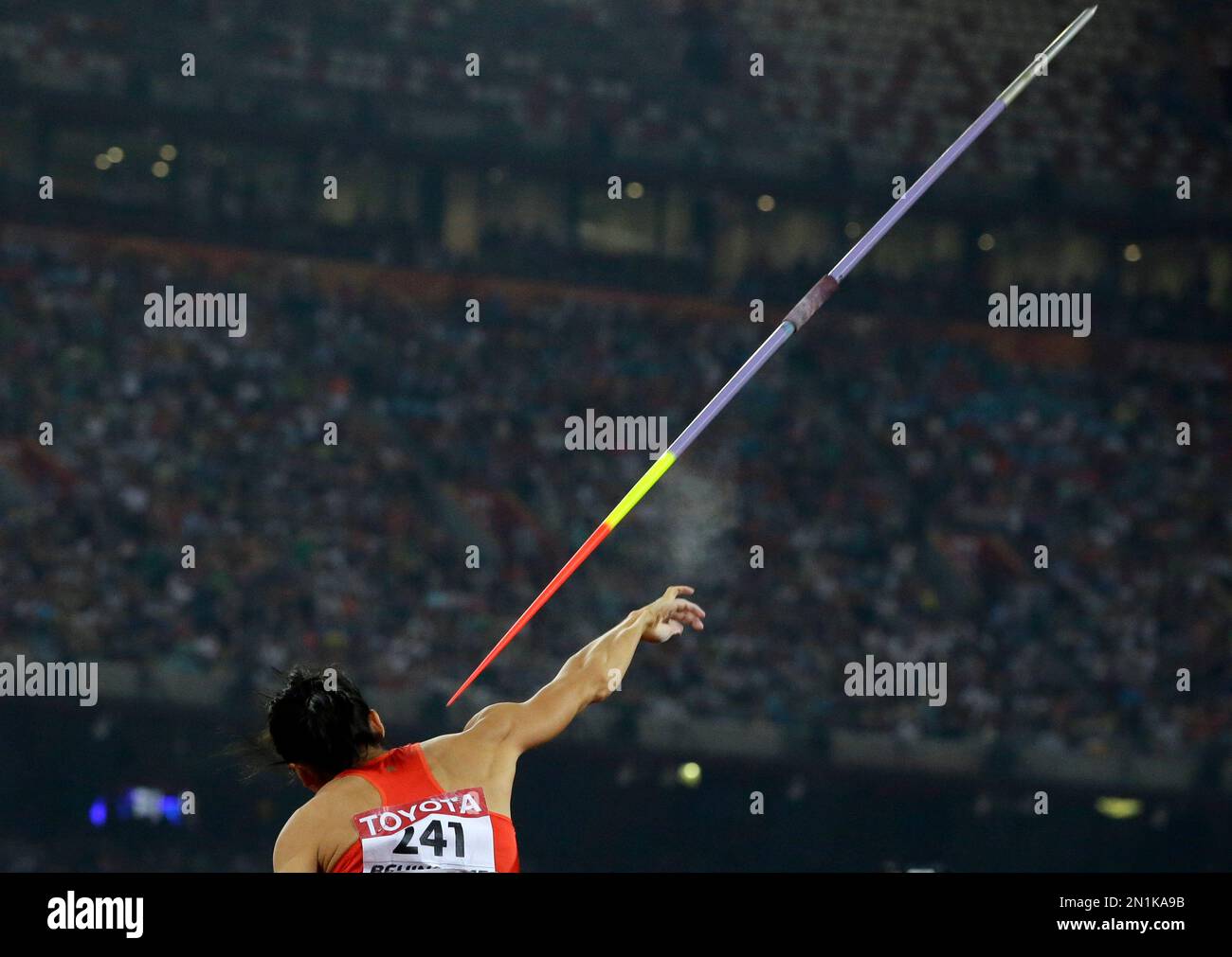 China's Lyu Huihui in action on her way to taking the silver medal in ...