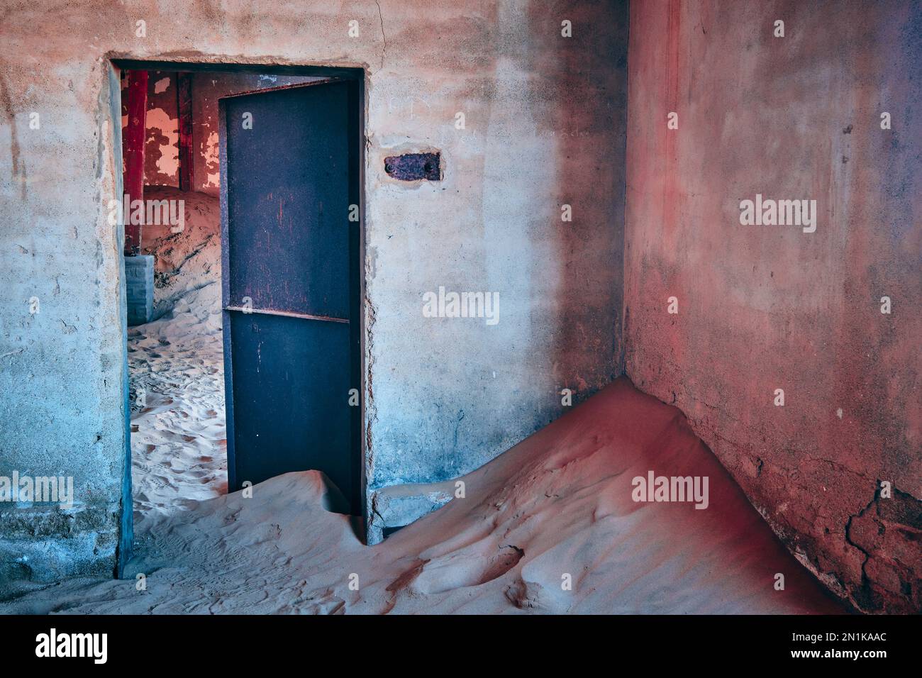 Old store-room storeroom in the bakery at Kolmanskop Ghost Town ...