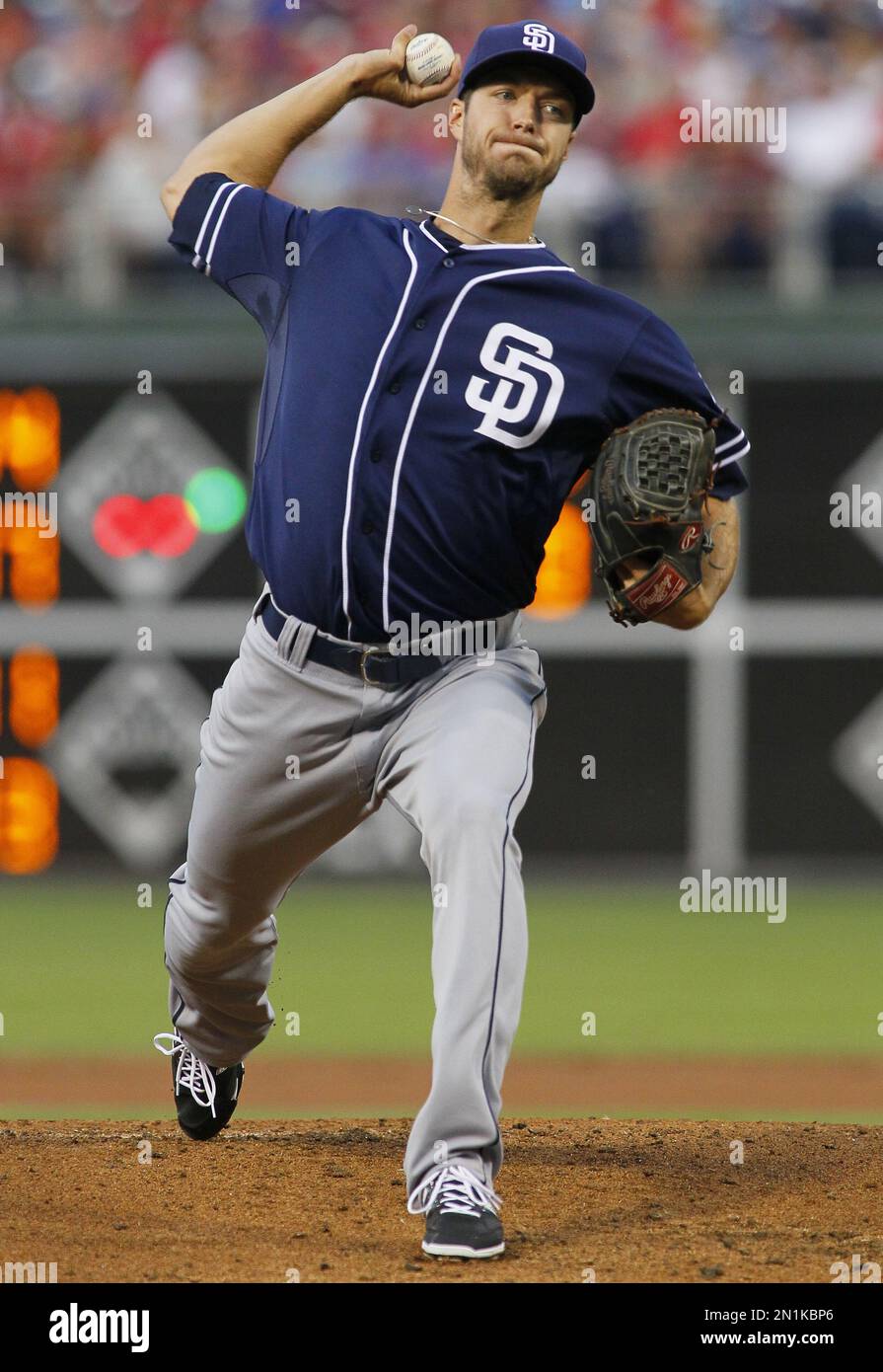 San Diego Padres pitcher Colin Rae during a baseball game against the ...