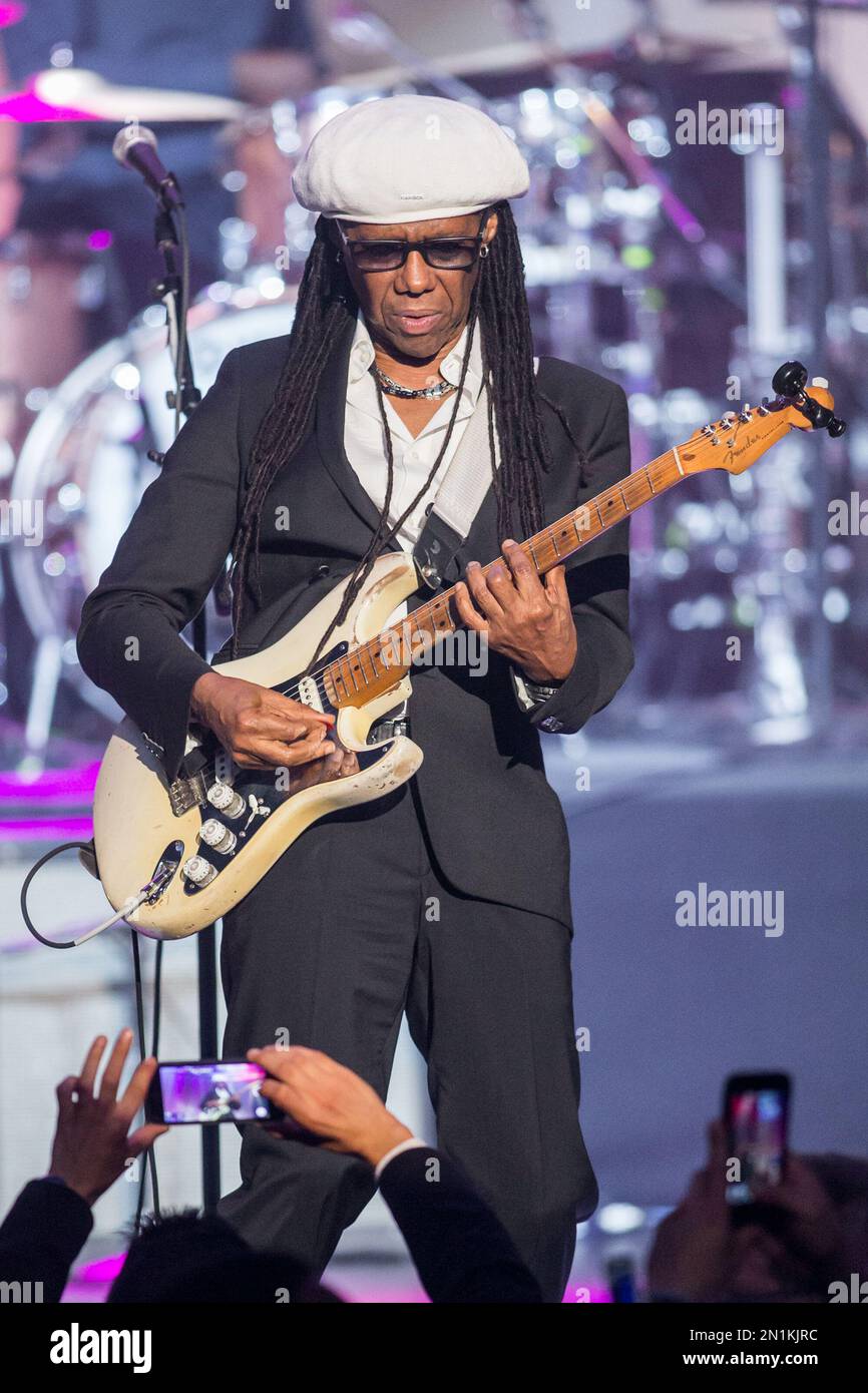 Nile Rodgers performs on stage during the 2015 BMI R&B/Hip-Hop Awards ...