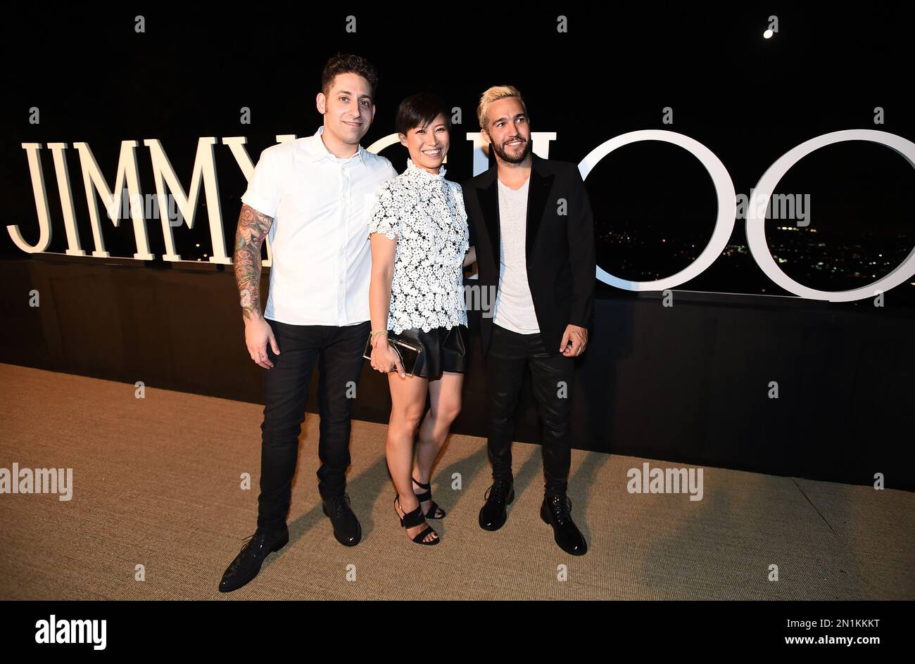Joseph Trohman, from left, Sandra Choi, Jimmy Choo creative director ...