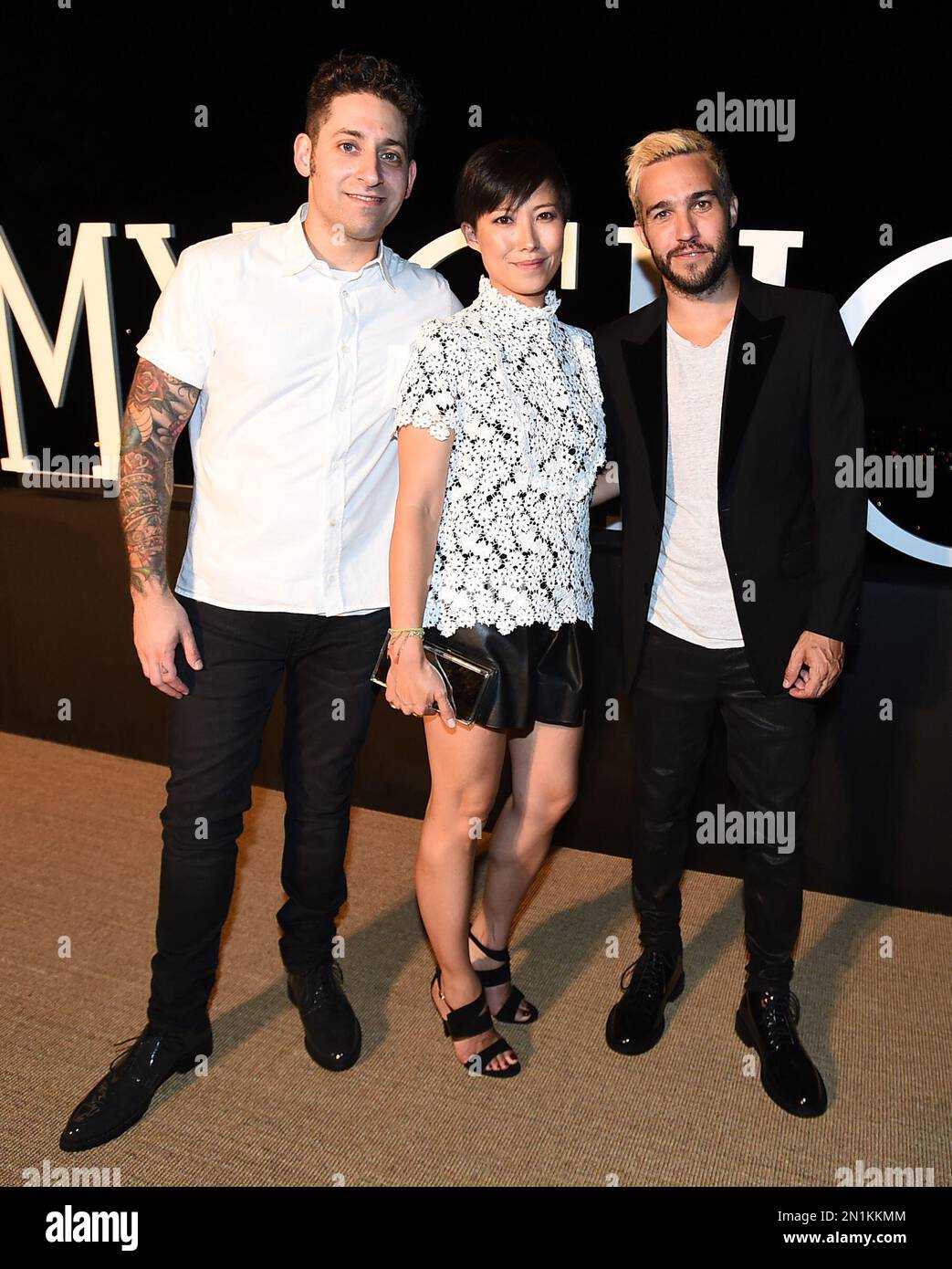 Joseph Trohman, from left, Sandra Choi, Jimmy Choo creative director ...