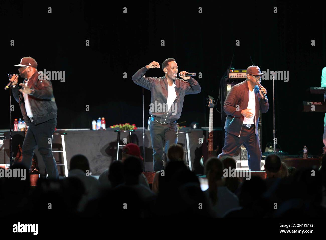 Nathan Morris, Shawn Stockman and Wanya Morris with Boyz II Men ...