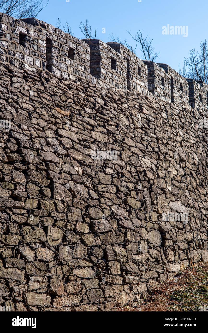 Seoul City Wall old fortress protecting capital of South Korea Stock ...