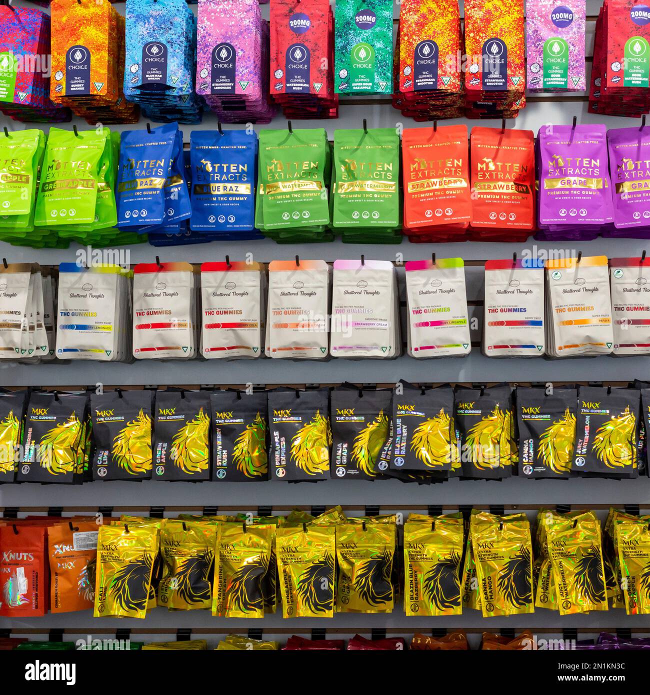 Detroit, Michigan - Cannabis gummies are on sale at Cloud Cannabis ...