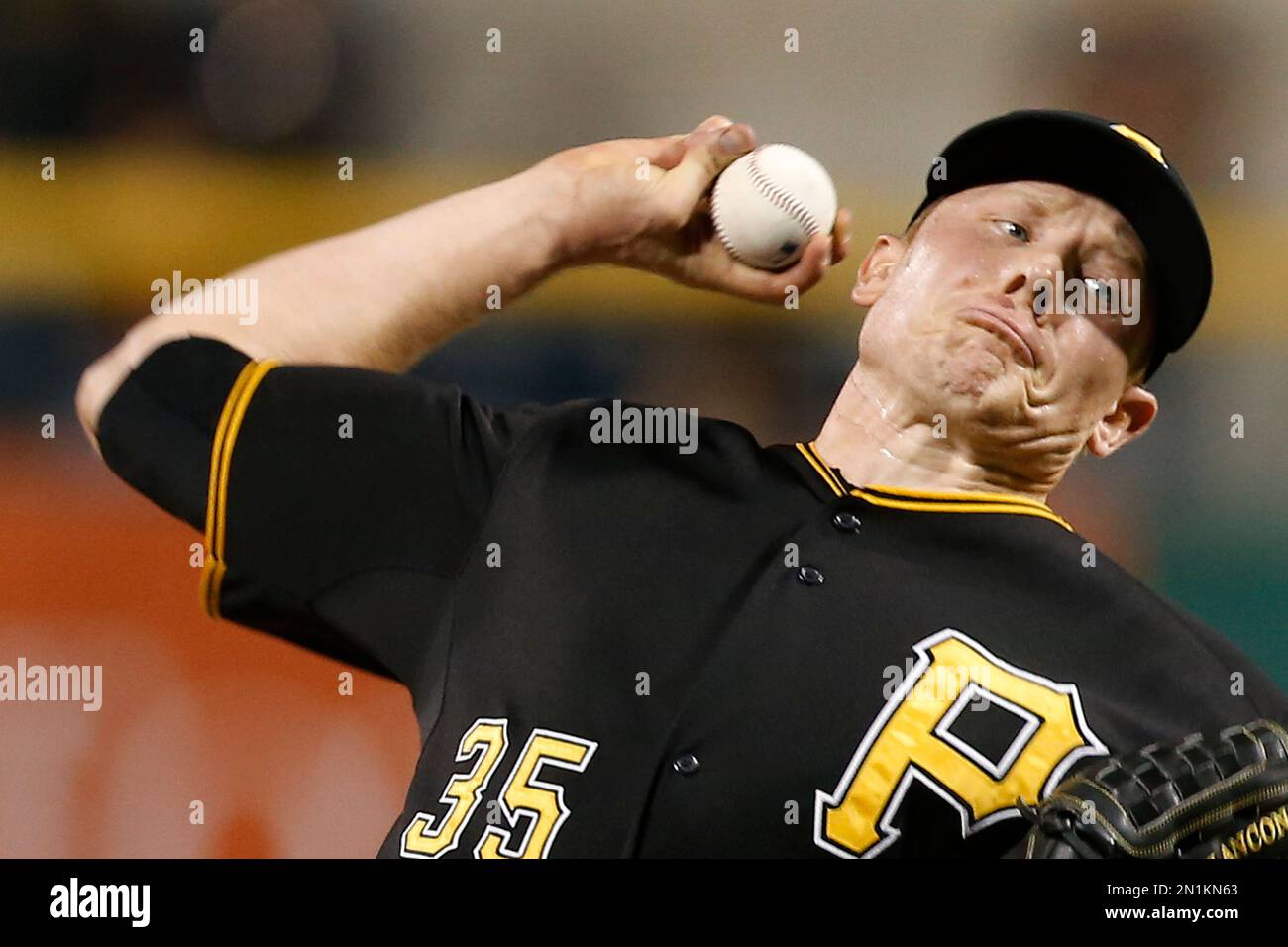 Pittsburgh Pirates reliever Mark Melancon pitches against the Colorado ...