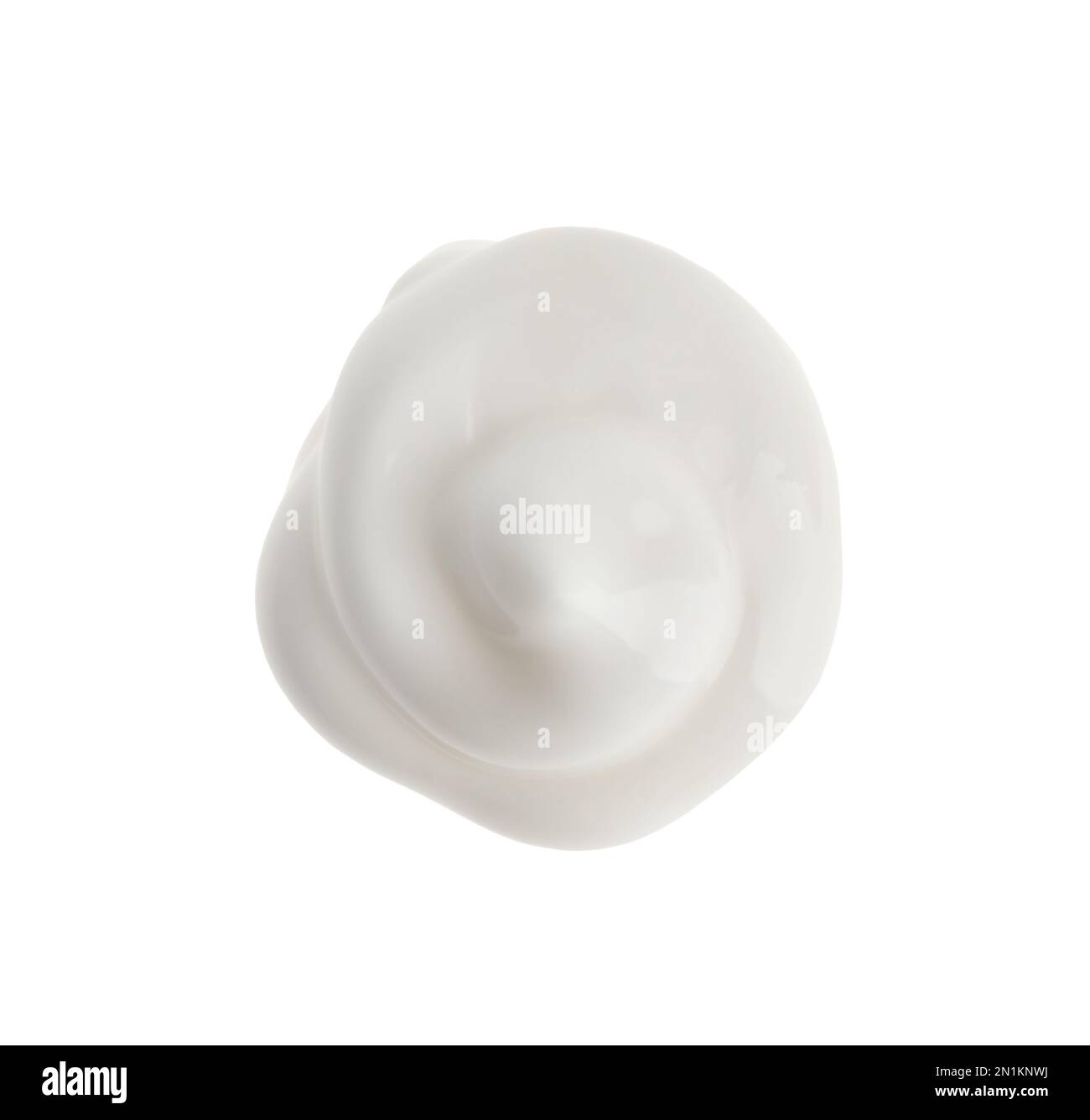 Cream sample on white background, top view. Cosmetic product Stock ...