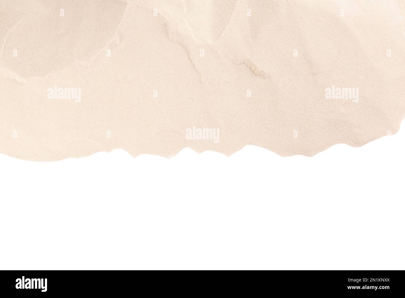 Dry beach sand on white background, top view Stock Photo - Alamy