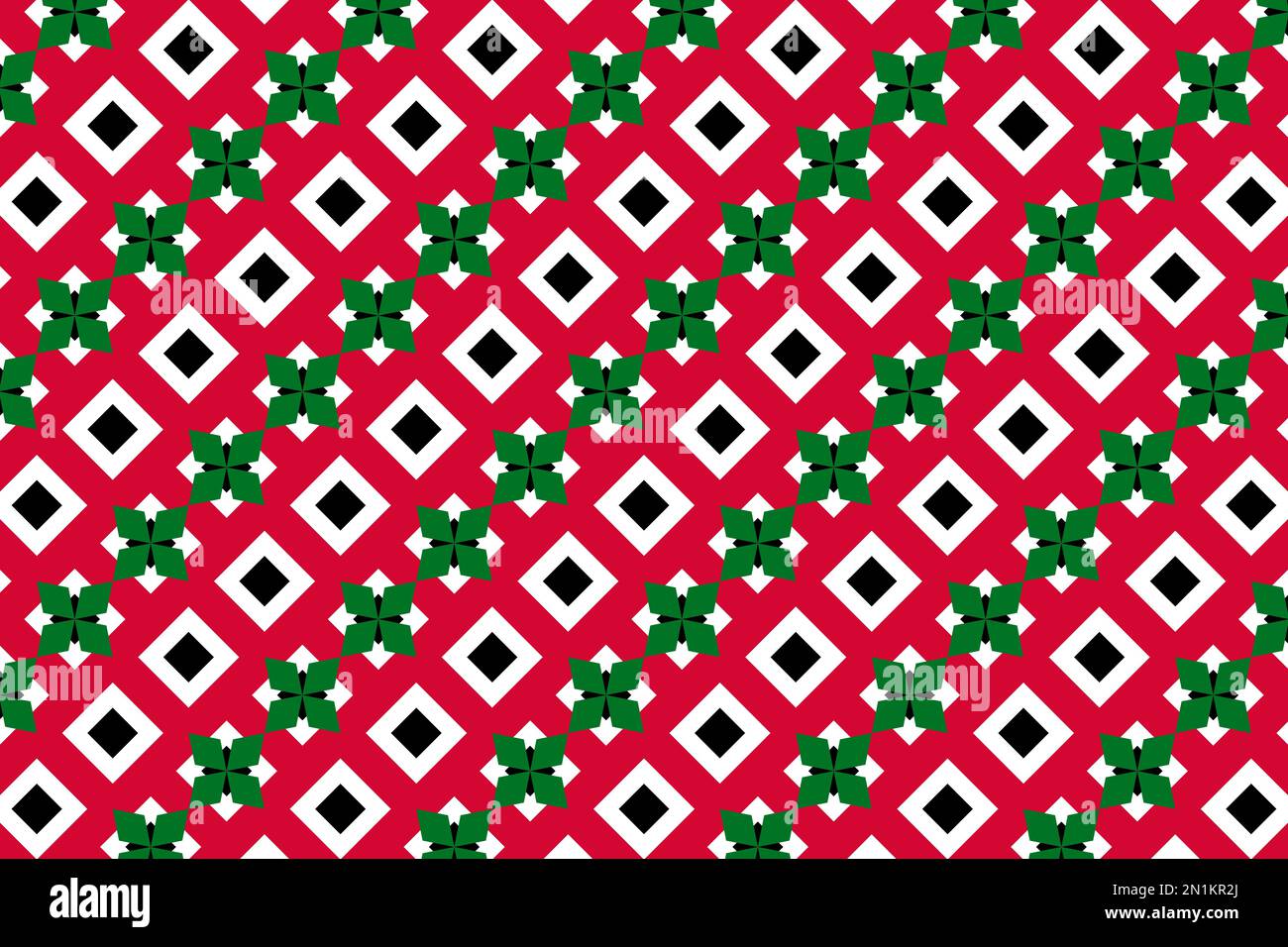 Geometric pattern in the colors of the national flag of Sudan. The ...