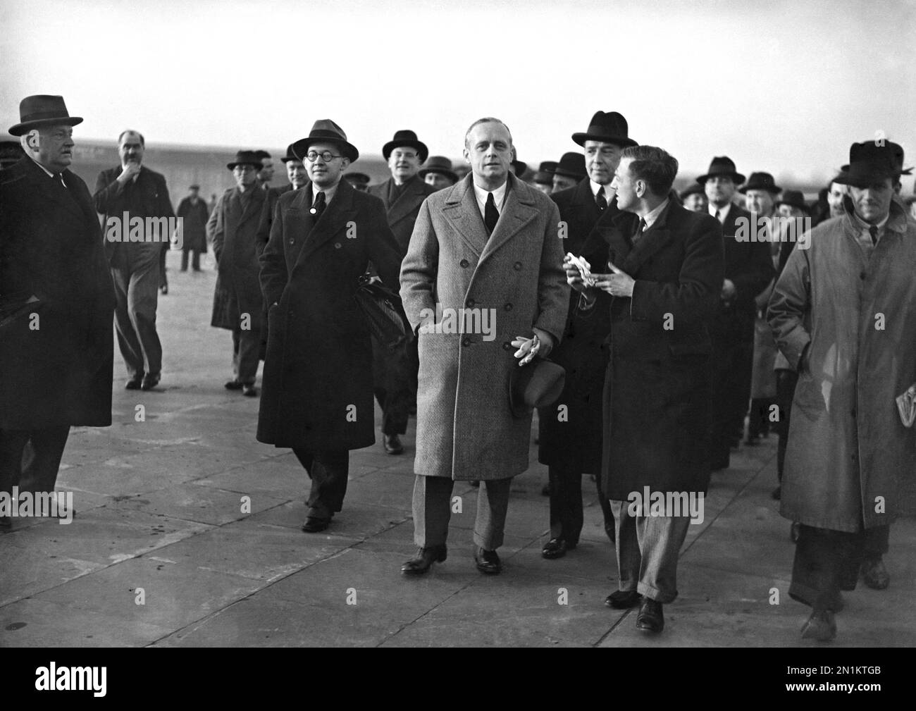 Hitler's envoys to the League Council, headed by von Ribbentrop ...