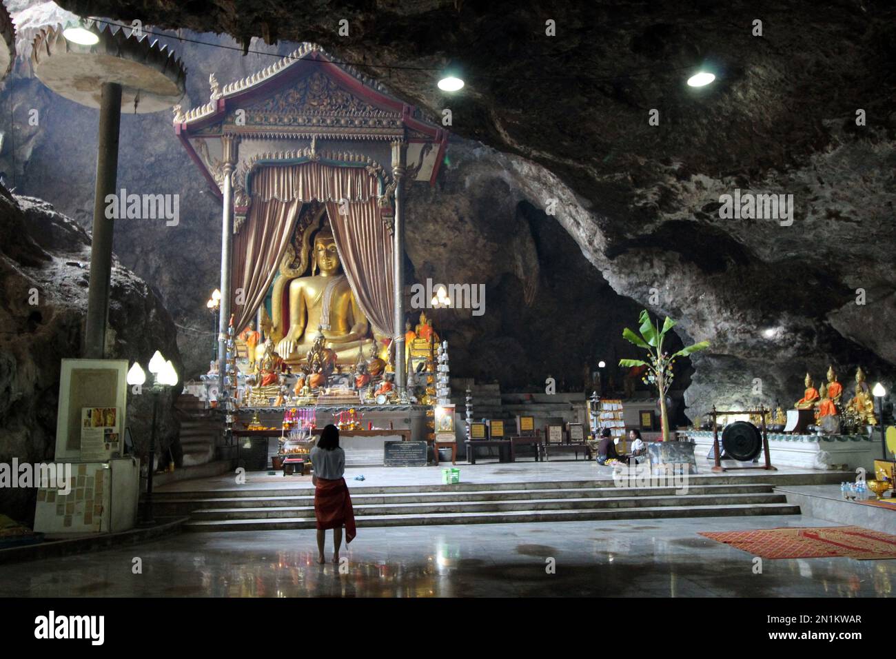 KANCHANABURI, THAILAND - MARCH 19, 2018 Wat Ban Tham the Dragon Head ...