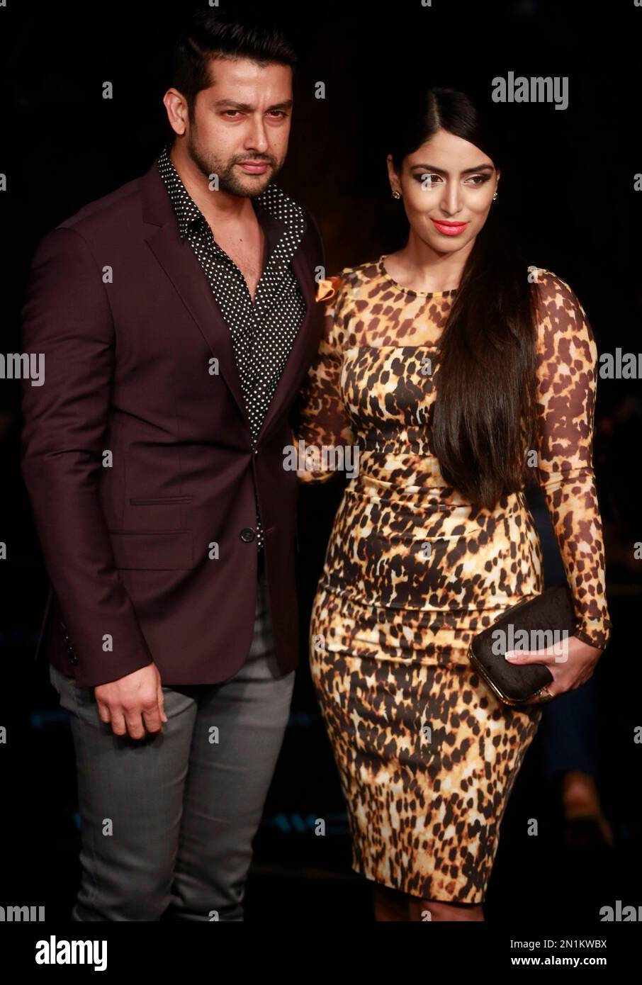 Indian Bollywood actor Aftab Shivdasani, left, along with his wife Nin ... Indian Bollywood actor Aftab Shivdasani, left, along with his wife Nin ...