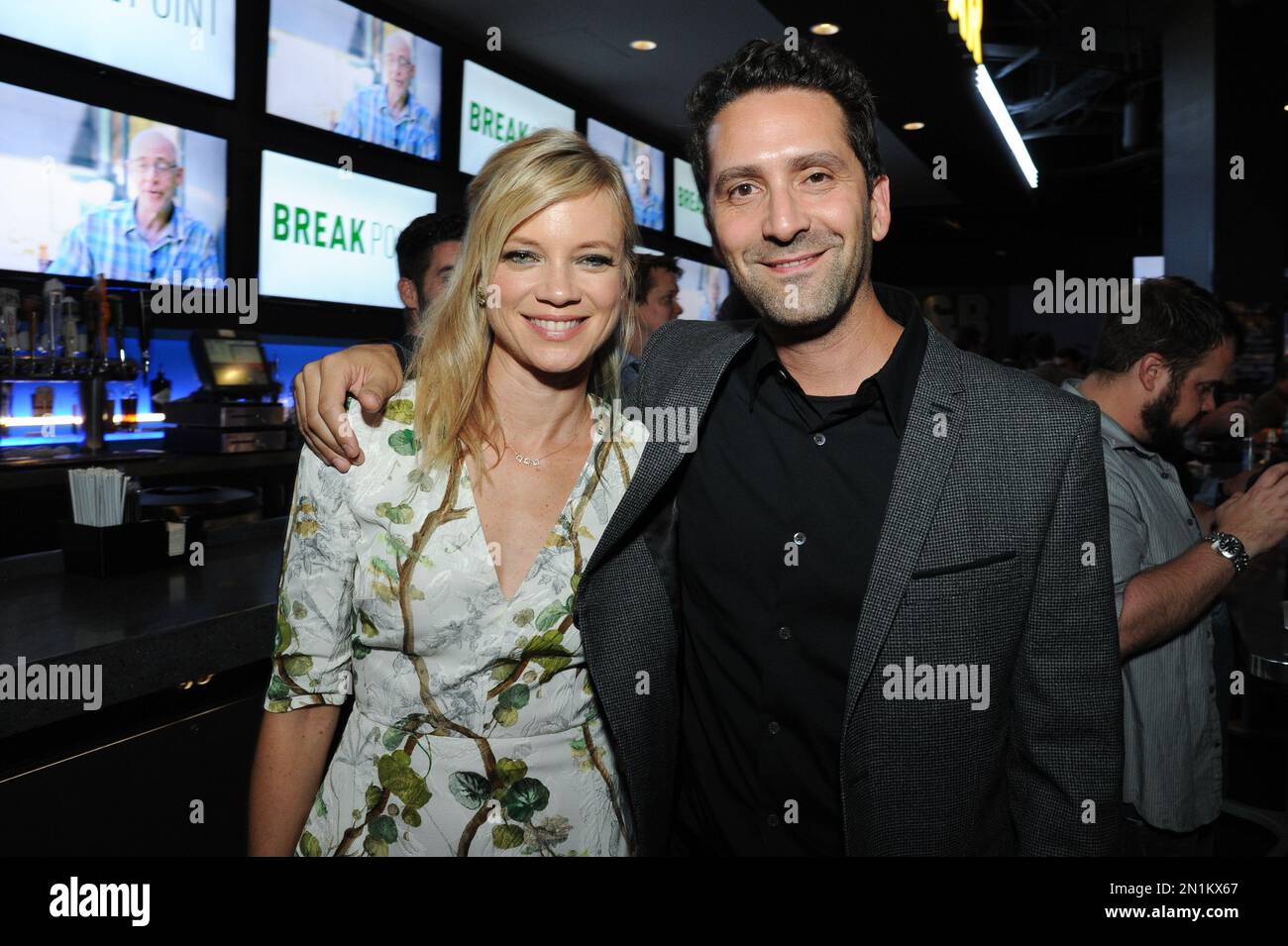 Actress Amy Smart and director Jay Karas attend the after party for the ...