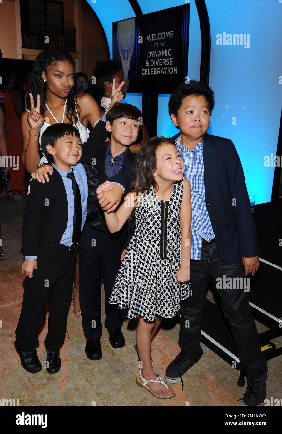 Ian Chen, from left, Ajiona Alexus, Forrest Wheeler, Aubrey Anderson ...