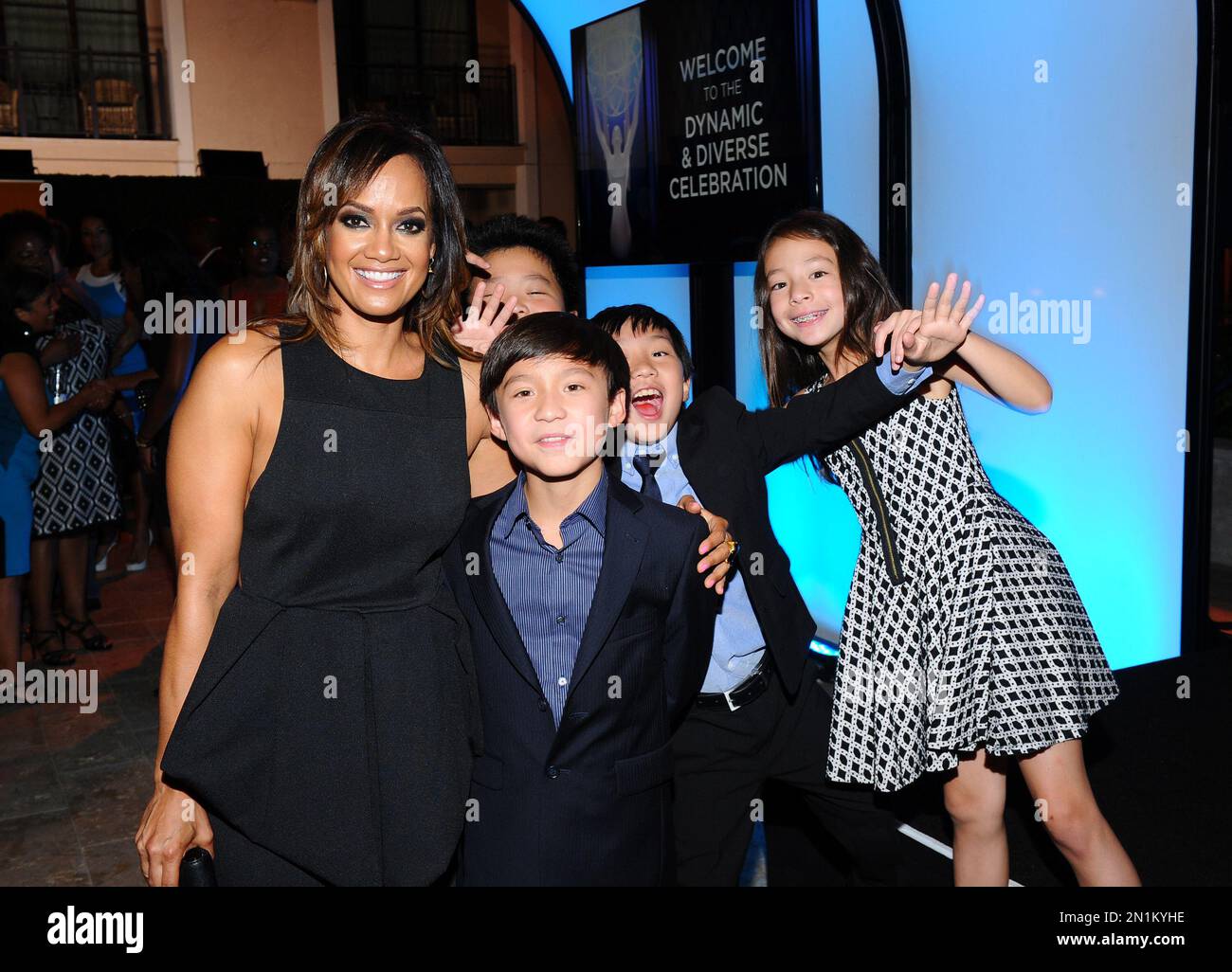 Tammy Townsend, from left, Forrest Wheeler, Hudson Yang, Ian Chen and Aubrey Anderson-Emmons ...