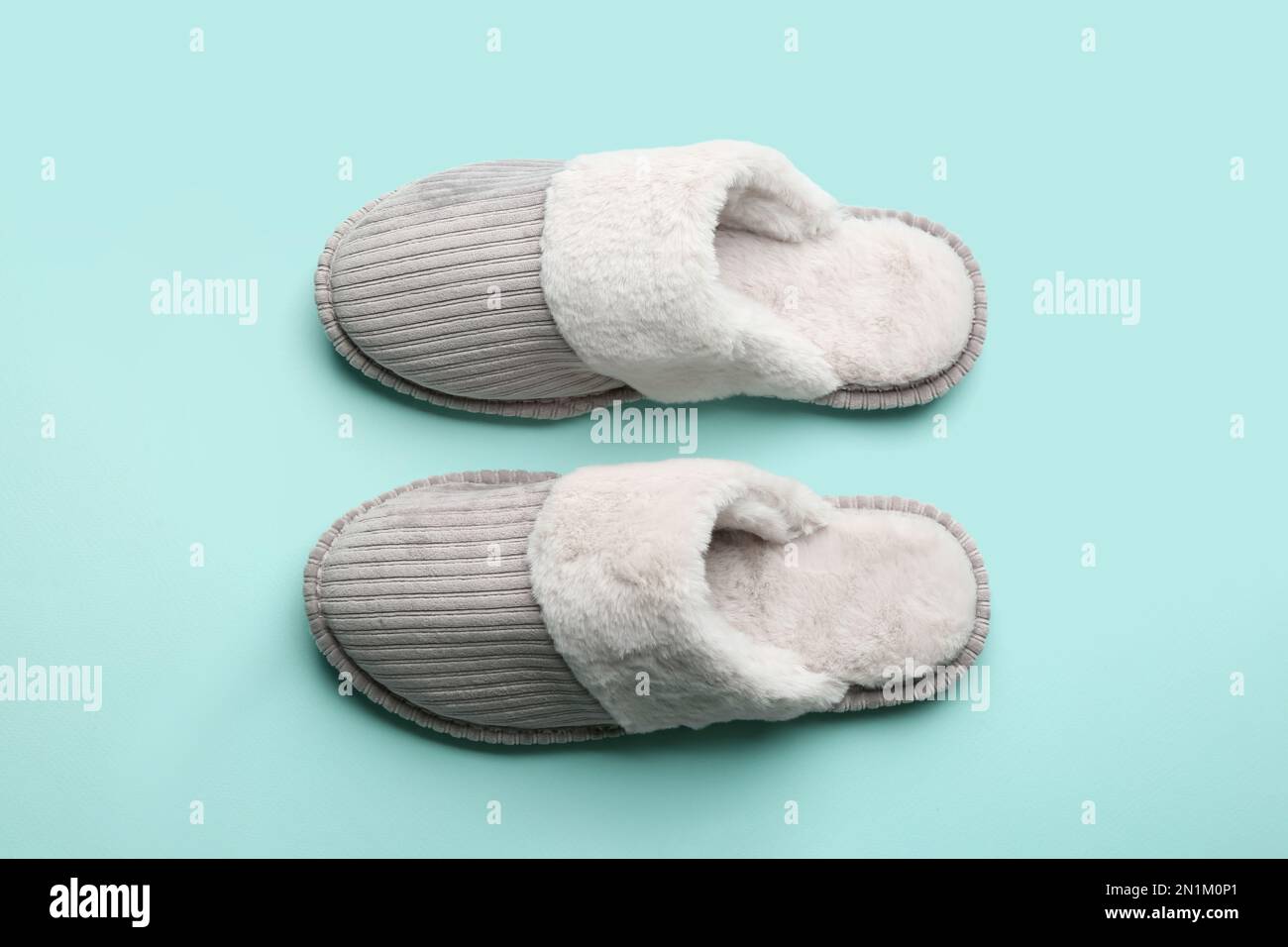 Light blue slippers hi-res stock photography and images - Alamy