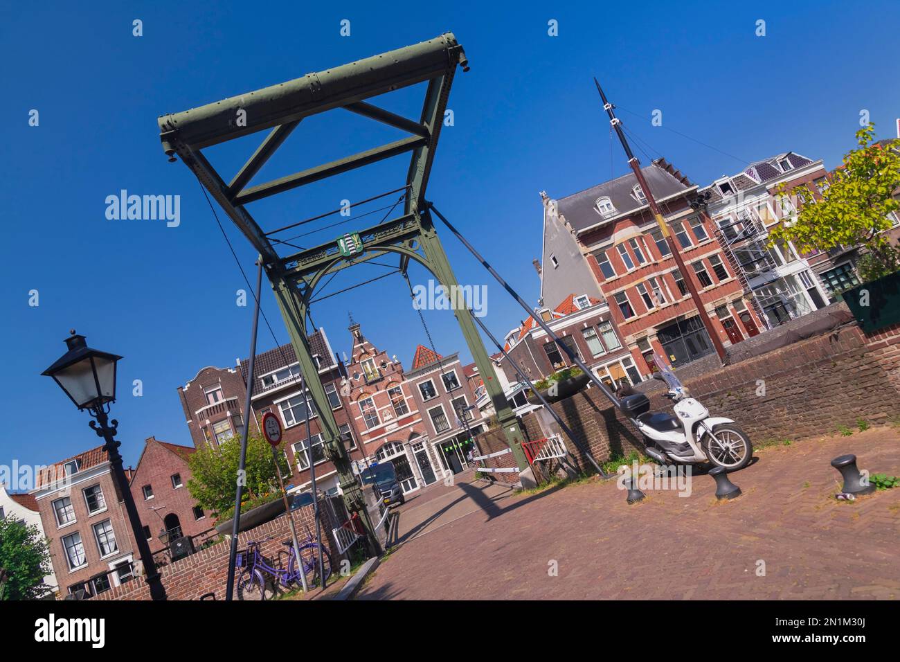 Holland, Rotterdam, Delfshaven, Piet Heynsbrug or Piet Heyns Bridge ...