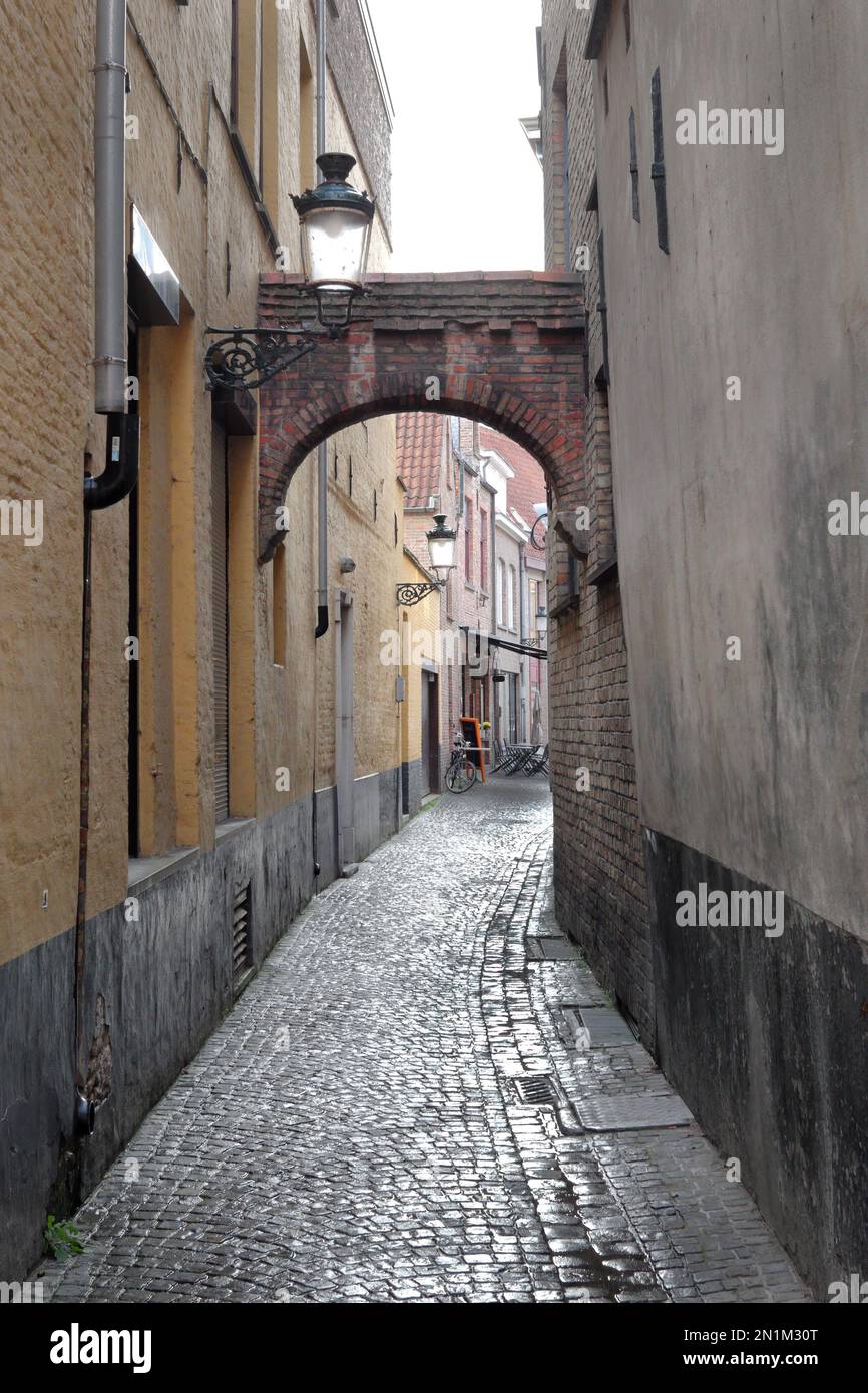 Medieval architecture of Bruges in Flanders, Belgium Stock Photo - Alamy