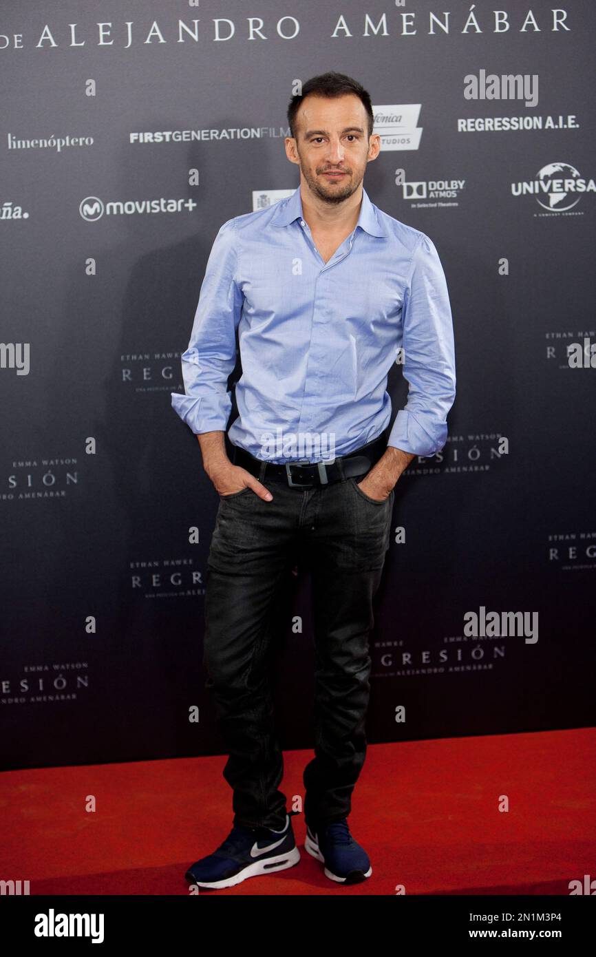 Spanish director Alejandro Amenabar poses for photographers during the ...