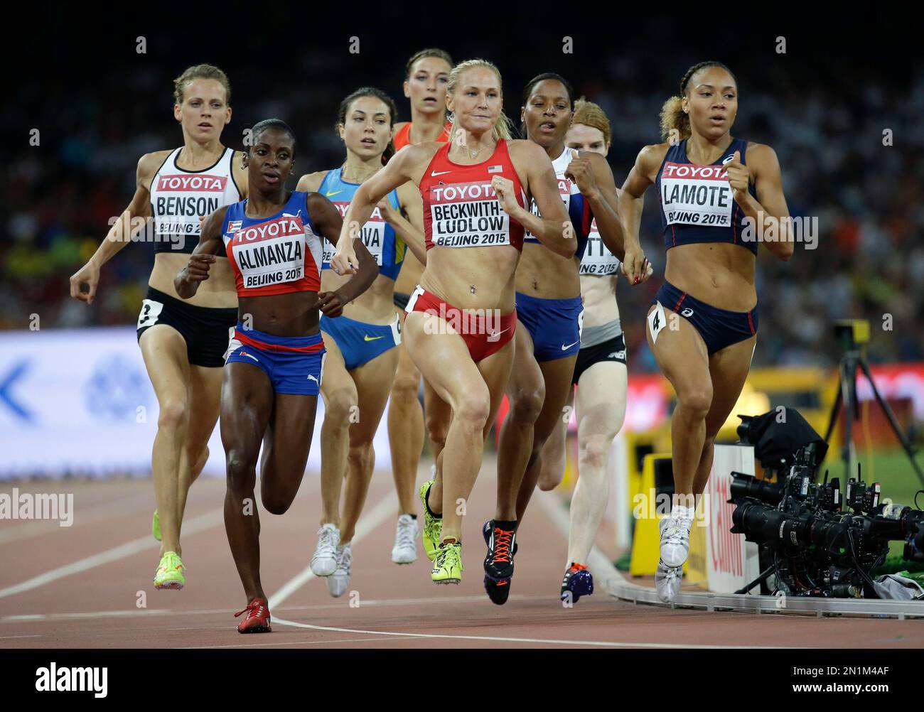 Cuba's Rose Mary Almanza, left, United States' Molly Beckwith-Ludlow ...