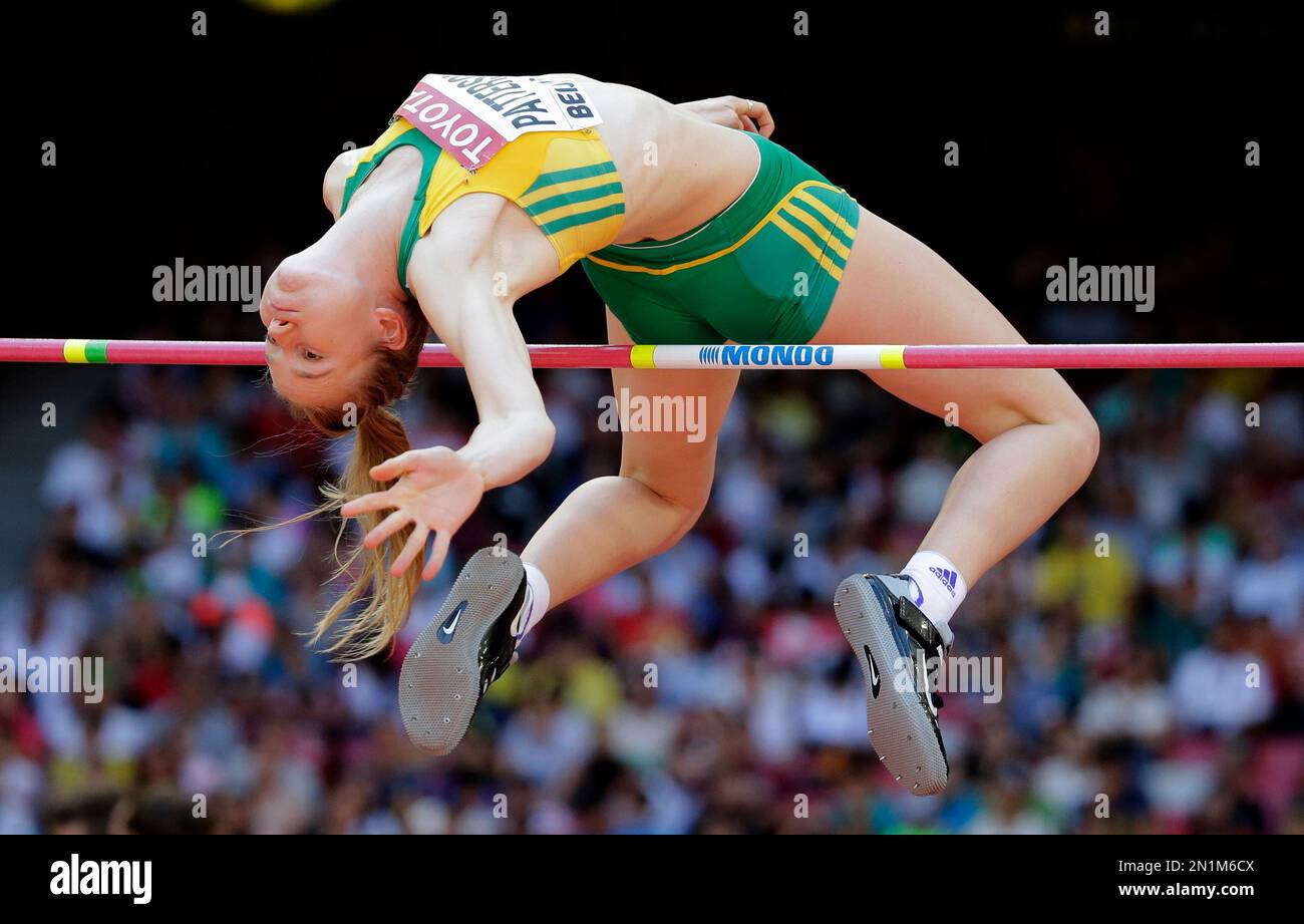 Australia's Eleanor Patterson competes in the women's high jump ...