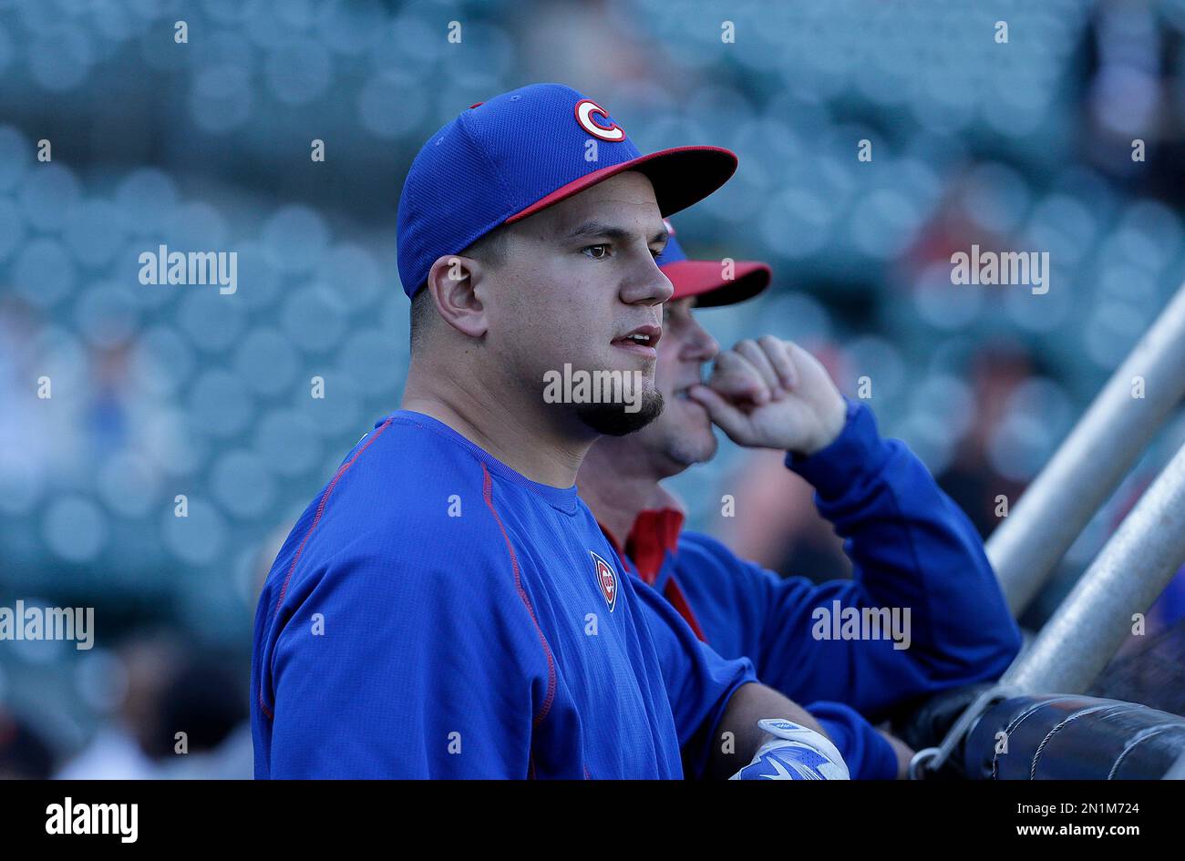 Chicago Cubs' Kyle Schwarber before a baseball game against the San ...