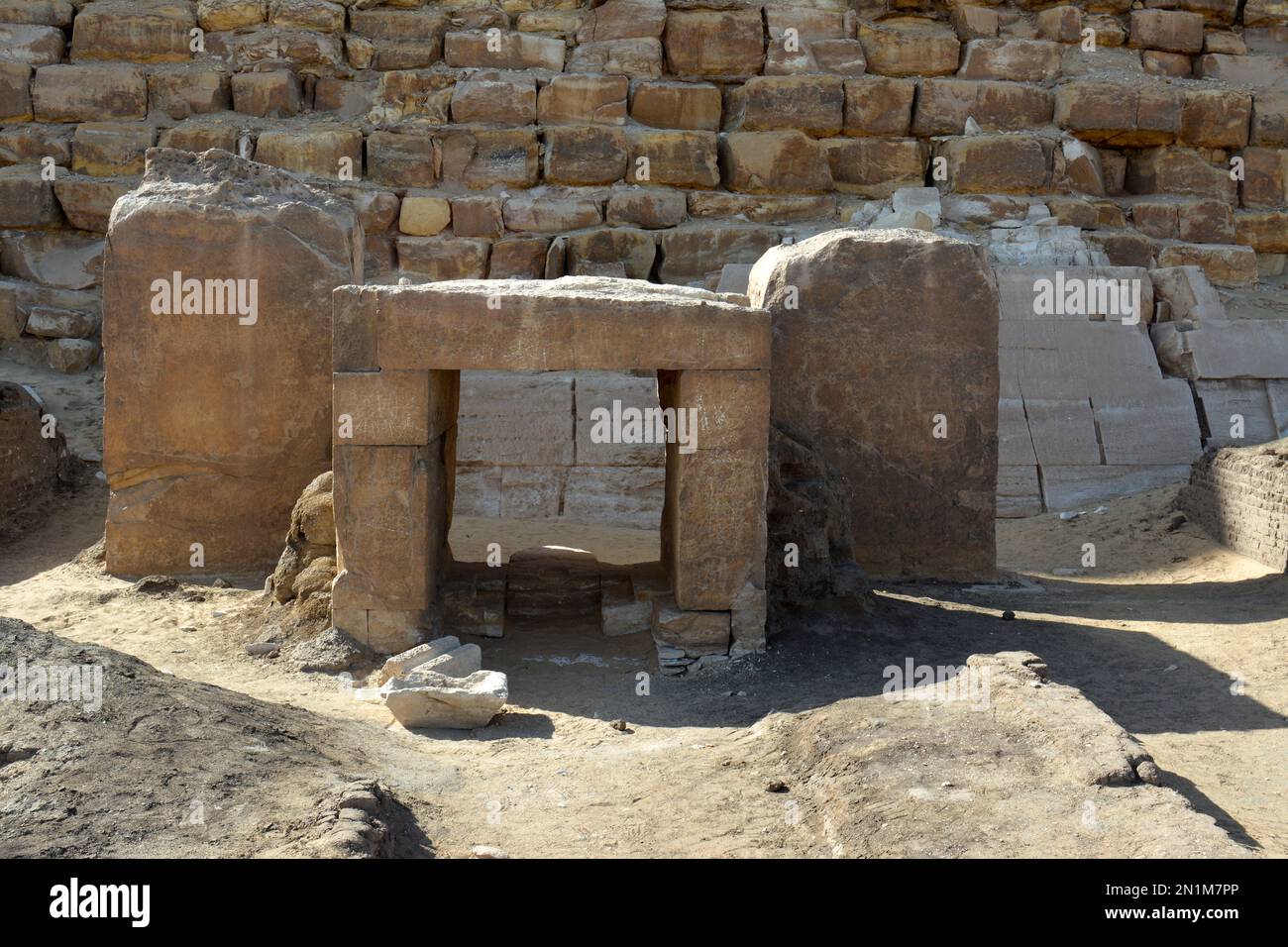 The mortuary funerary temple or sanctuary, causeway and the valley ...