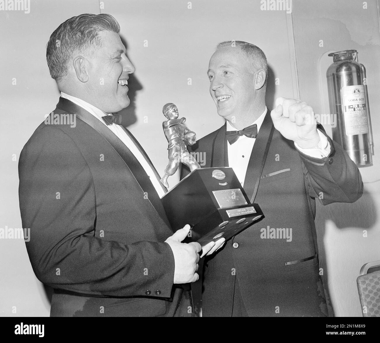 Head coach John McKay, right, of the University of Southern California ...