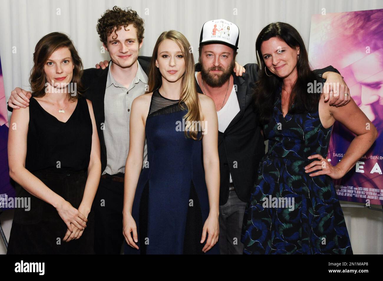 Actors Lindsay Burdge, from left, Ben Rosenfield, Taissa Farmiga ...