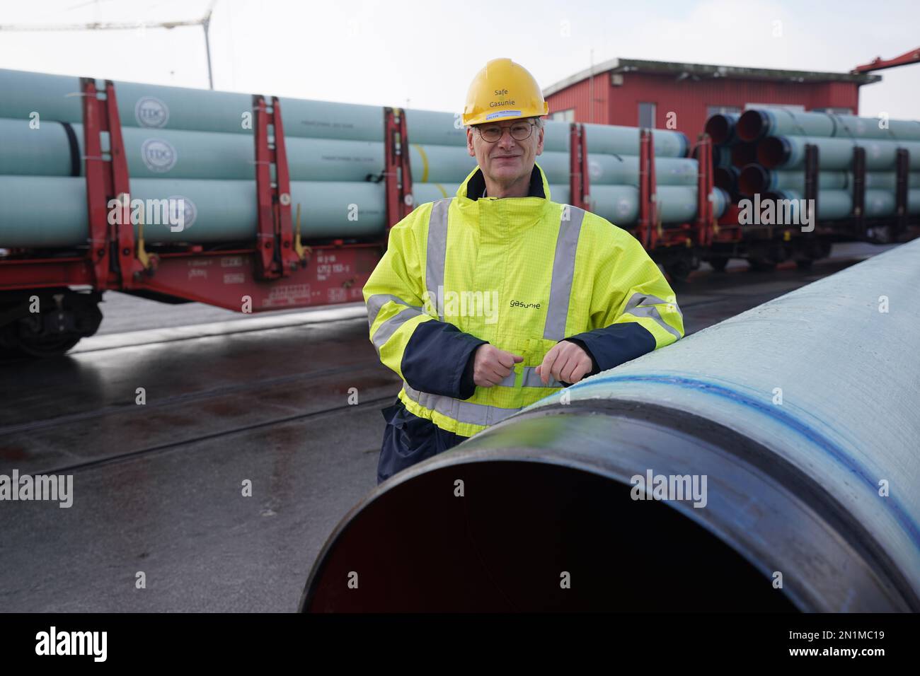 06 February 2023, Schleswig-Holstein, Brunsbüttel: Jens Schumann ...