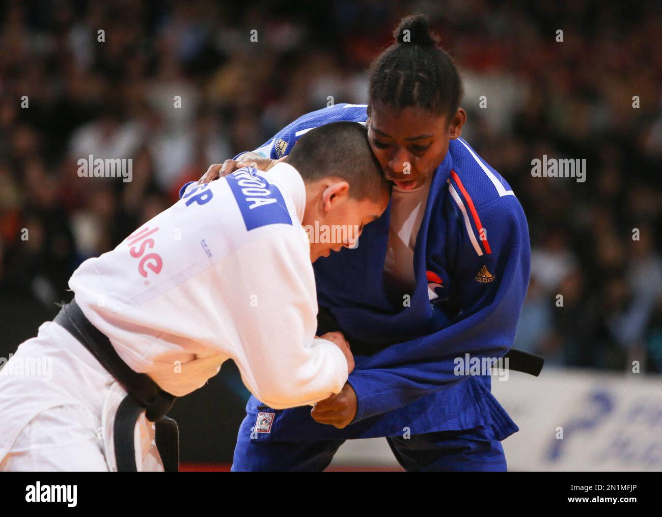 Make Eve Gahier of France and AI Tsunoda Roustan of Spain during the ...