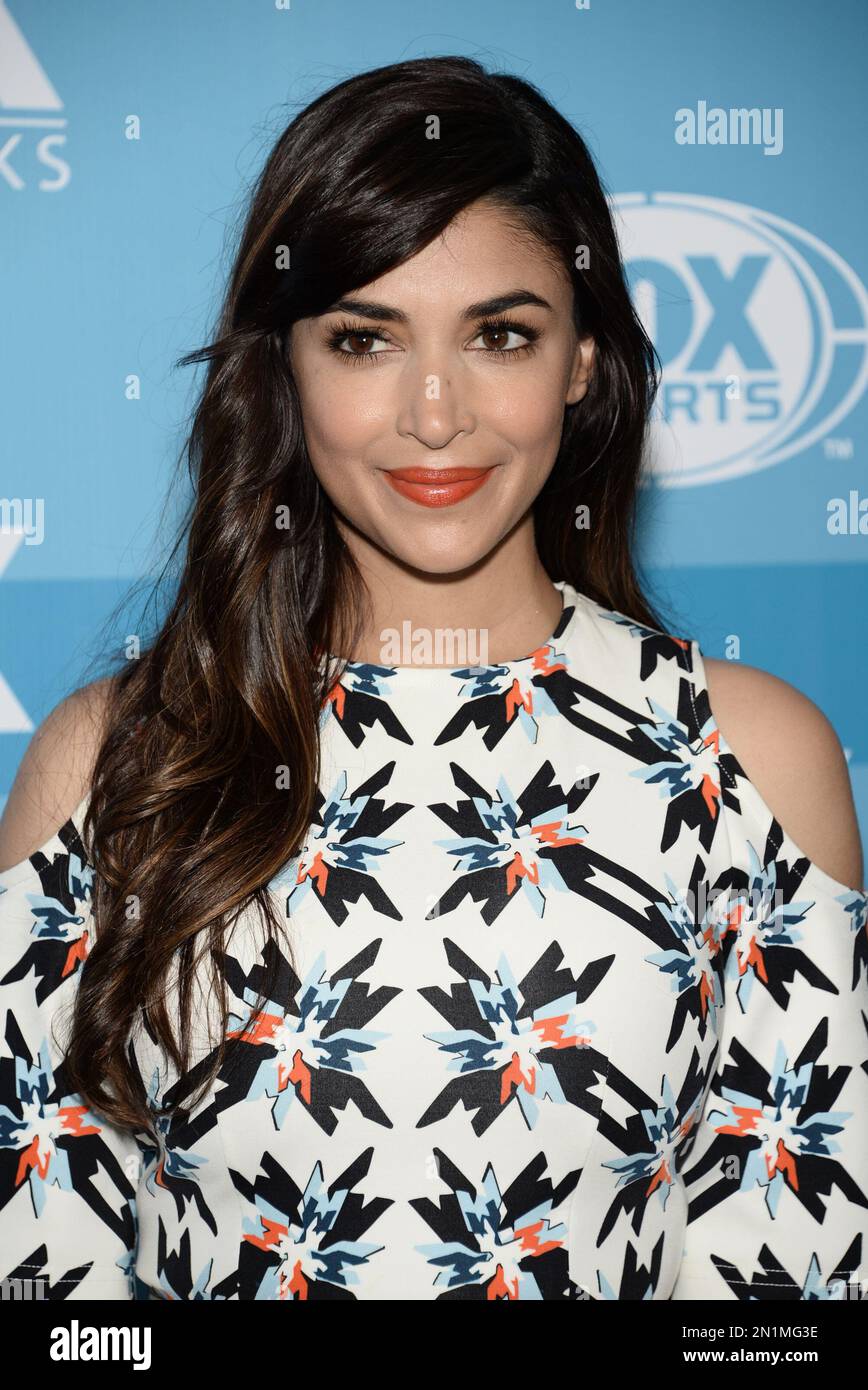 Hannah Simone arrives at the Fox Network 2015 Programming Upfront at ...