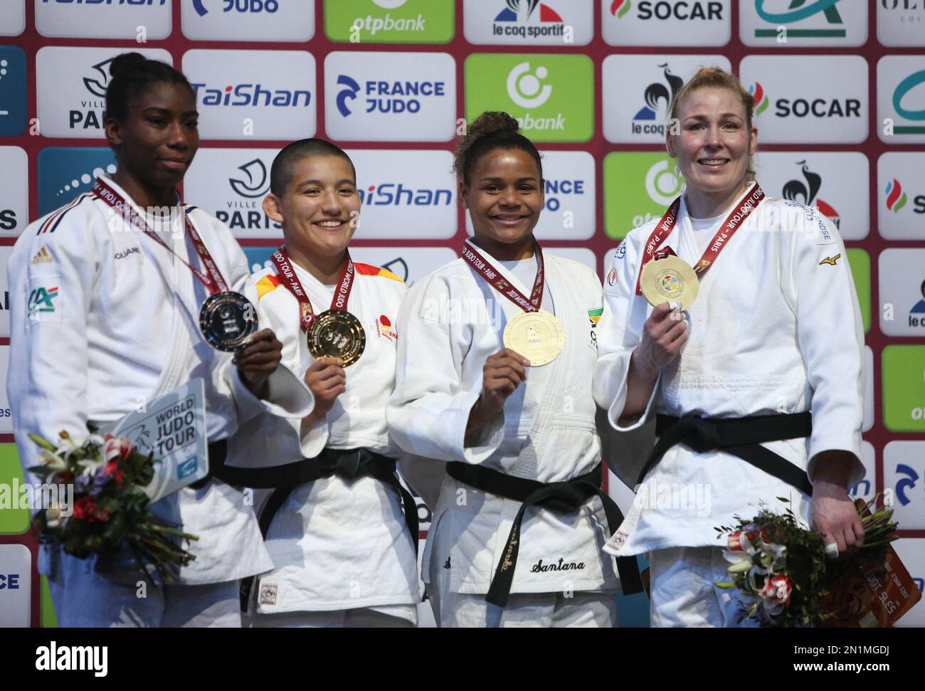 Make Eve Gahier of France , AI Tsunoda Roustan of Spain , Ellen Froner ...