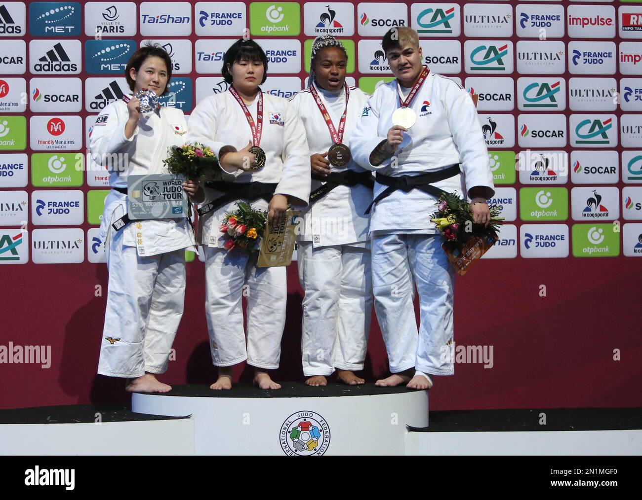 Hayun Kim Korea , Maya Akiba of Japan , Romane Dicko and Julia Tolofua ...