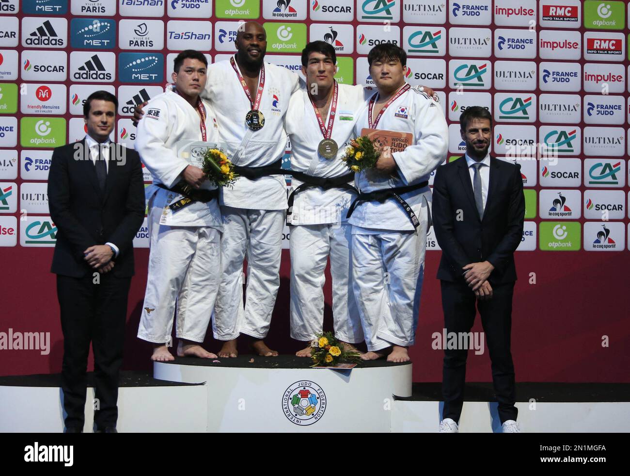 Teddy Rinner of Franced uring the Judo Paris Grand Slam 2023 on ...