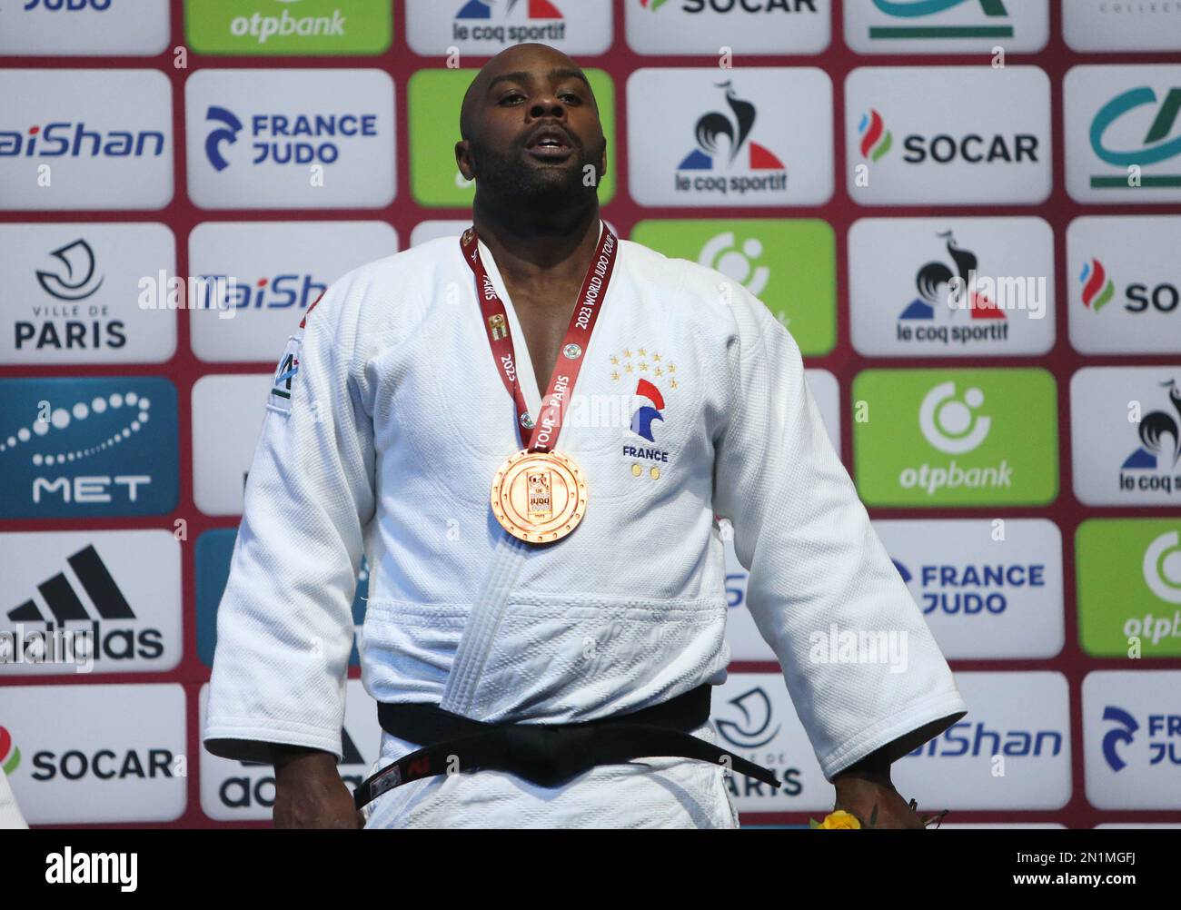 Teddy Rinner of Franced uring the Judo Paris Grand Slam 2023 on ...