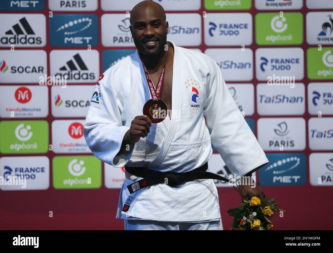 Teddy Rinner of Franced uring the Judo Paris Grand Slam 2023 on ...