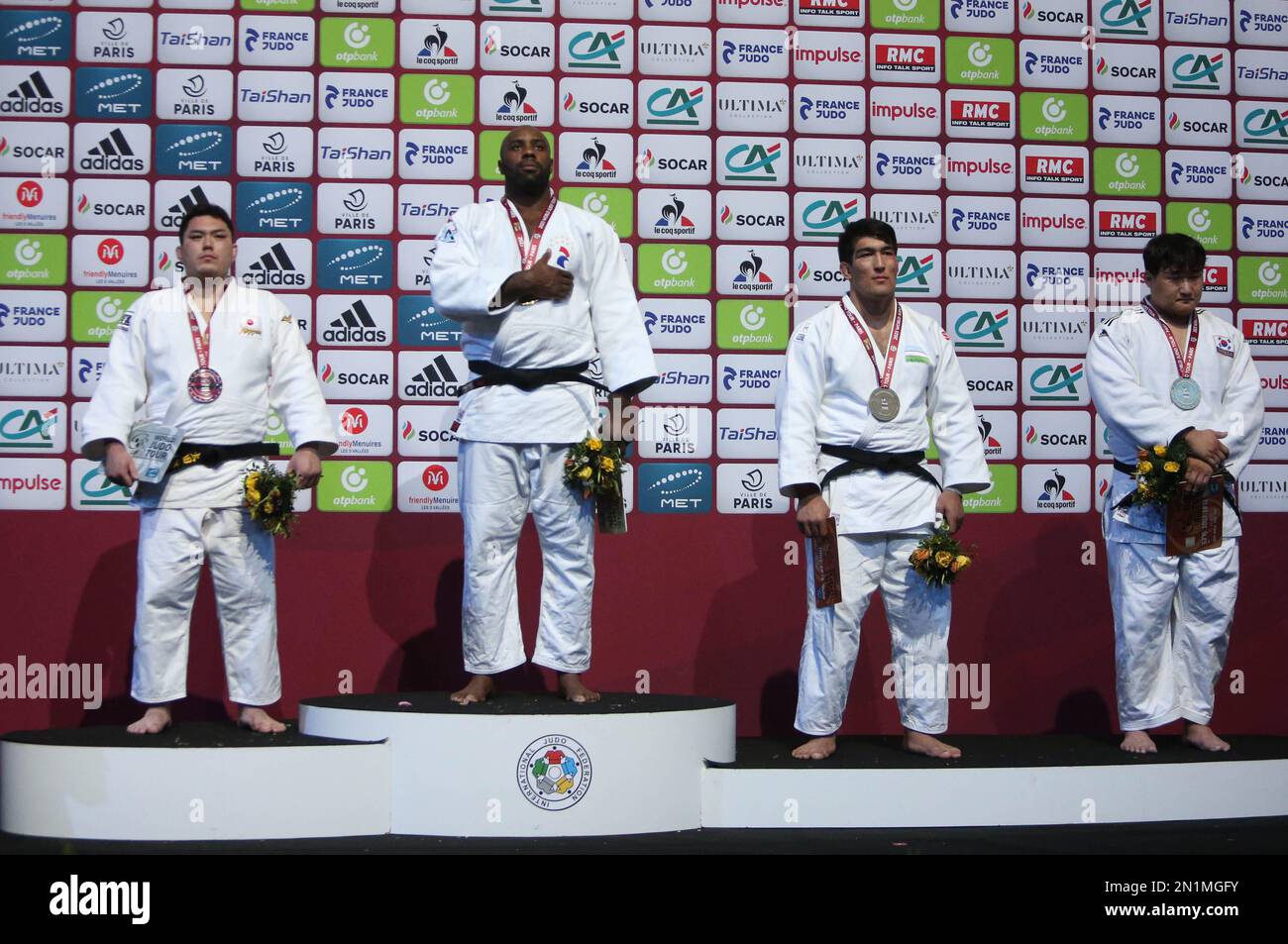 Teddy Rinner of Franced uring the Judo Paris Grand Slam 2023 on ...