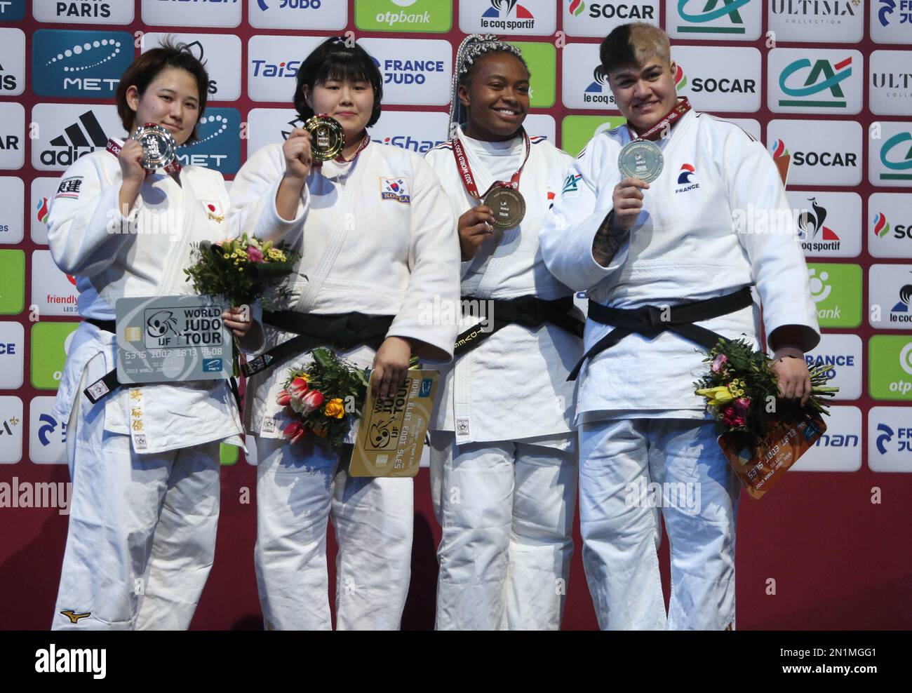 Hayun Kim Korea , Maya Akiba of Japan , Romane Dicko and Julia Tolofua ...