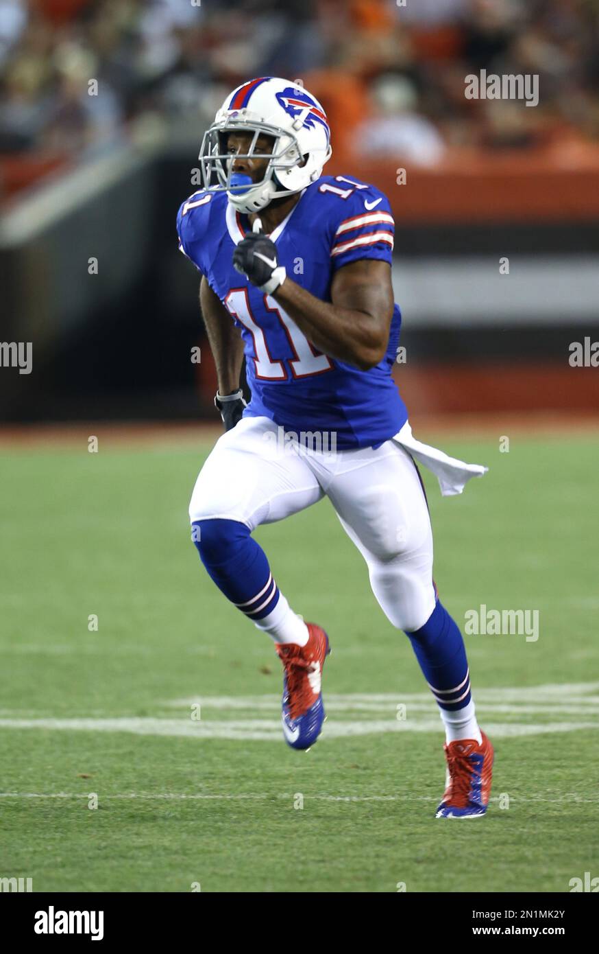 Buffalo Bills wide receiver Marcus Thigpen (11) against the Cleveland ...