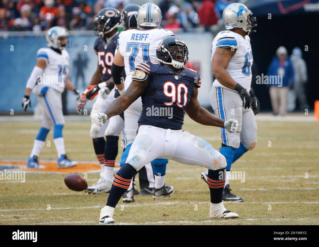 FILE - In this Dec. 21, 2014, file photo, Chicago Bears defensive ...