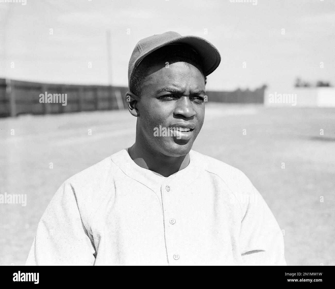 Jackie Robinson of the Montreal Royals is pictured at spring training ...