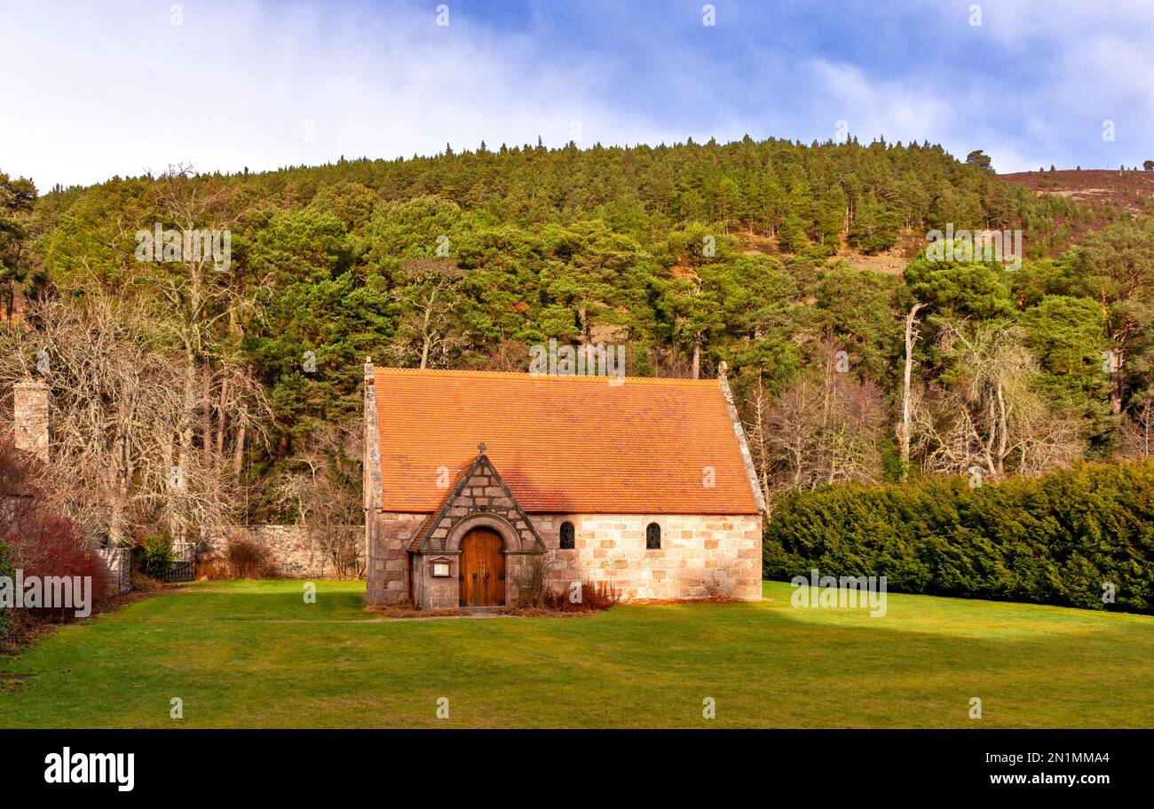 Braemar Aberdeenshire Scotland Mar Lodge Estate St Ninian's Chapel ...