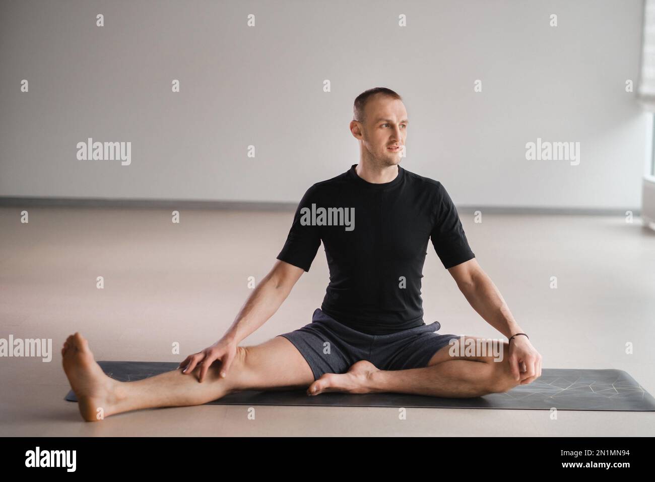 Strong handsome man spiritual hi-res stock photography and images - Alamy