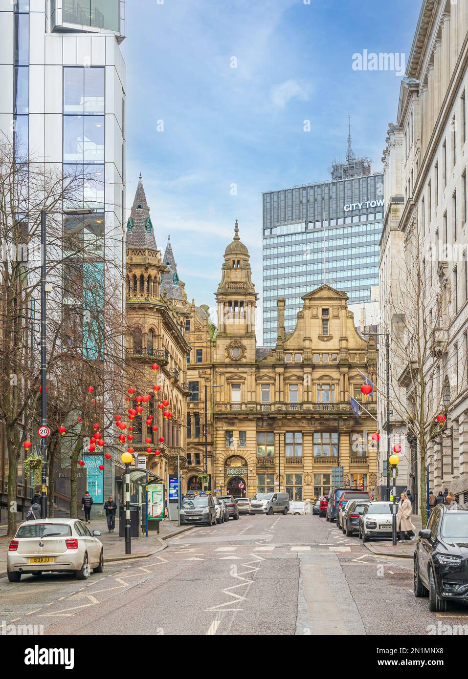 Manchester street scene Stock Photo - Alamy